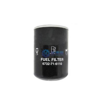 China M16x1.5 Thread Truck Fuel Filter Element 6732-71-6110 FF5052 for PC200 Excavator for sale