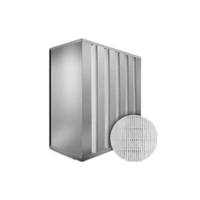 China 2V 4V Bank Air Filter MERV 11-16 True HEPA 500x500x500mm Aluminum Frame for sale