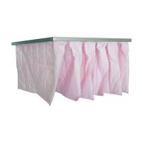China Synthetic Fiber Pocket Type Industrial Air Filter F6 F7 F8 Anti Static 595x595x600mm for sale