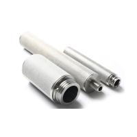 China Stainless Steel Hydraulic Filter Element 10 Micron Chemical Fiber Mesh Fuel Filter for Industrial Machinery for sale