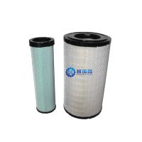 China Stainless Steel End Cover Excavator Filter Element 282mm Height for sale