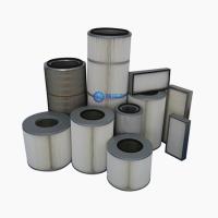 China PP Dust Collection Industrial Air Filter Cartridge 340 m³/m².h PTFE Membrane Six Hole for sale