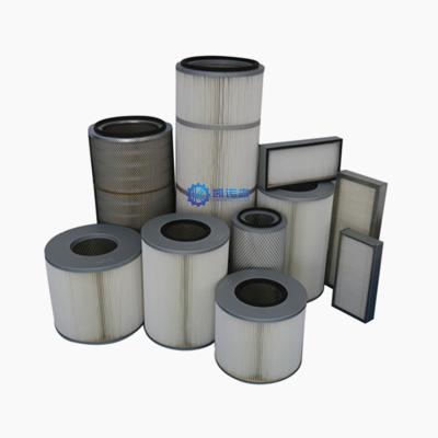 China PP Dust Collection Industrial Air Filter Cartridge 340 m³/m².h PTFE Membrane Six Hole for sale