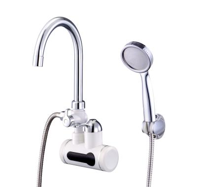 China 3kw SS304 Element Electric Shower Heater Faucet Water Heater Tap For Kitchen for sale