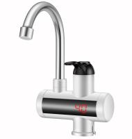 China Stainless Spout Electric Heated Basin Tap Deck Mounted Faucet ABS 3000W for sale