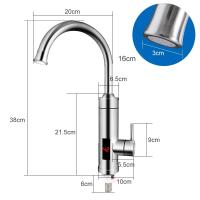 China Anti Leakage Digital Control Electric Faucet 50HZ 360 Degree Rotating RoHs for sale