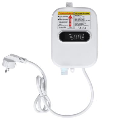 China 3500W 220V Mini Electric Tankless Instant Hot Water Heater With Shower Head for sale