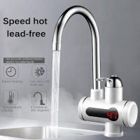 China Deck Mounted 3000W Kitchen Instant Hot Water Tap With LED EU Plug for sale