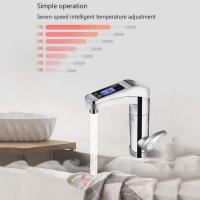 China Thermostat Electric Bathroom Tap LVD 120 Degree Rotating Kitchen Faucet With 7 Gears for sale