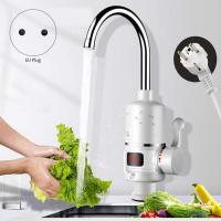 China Hot Cold 3kw Instant Electric Heating Faucet ABS Plastic Body Bathroom Sink Water Tap for sale
