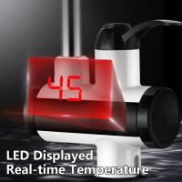 China 360 Degree Rotating Deck Mounted Heater Faucet Fast Heat Multifunction LVD for sale