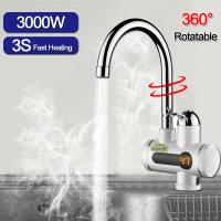 China 304 Stainless Instant Electric Water Heater Tap IPX4 Deck Mounted Kitchen Faucet for sale