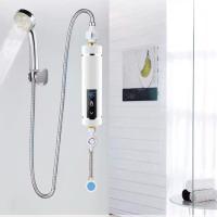 China Tankless Bathroom Hot Water Tap instant Electric Shower Heater Faucet 3500-5500W for sale