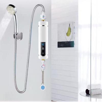 China Tankless Bathroom Hot Water Tap instant Electric Shower Heater Faucet 3500-5500W for sale