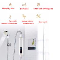 China Tankless Bathroom Hot Water Tap instant Electric Shower Heater Faucet 3500-5500W for sale