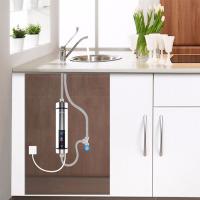 China Tankless Bathroom Hot Water Tap instant Electric Shower Heater Faucet 3500-5500W for sale