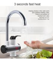 China Dual Use 3s Tankless Hot Water Tap 3000W RoHs Electric Shower Heater Faucet for sale
