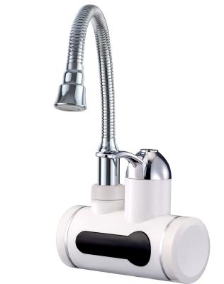China Tankless Instant Electric Heater Tap 304 Stainless Electric Heated Basin Tap CE for sale