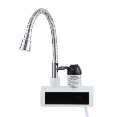 China IPX4 Fast Electric Heating Water Tap SS304 Element Digital Control Electric Faucet for sale