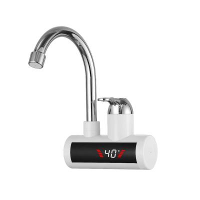China 3000W Instant Electric Water Heater Tap RoHs Kitchen Faucet With Temperature Display for sale