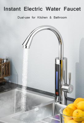 China ABS Electric Hand Wash Tap SS304 Electric Kitchen Water Heater Tap 2-3L/Min for sale