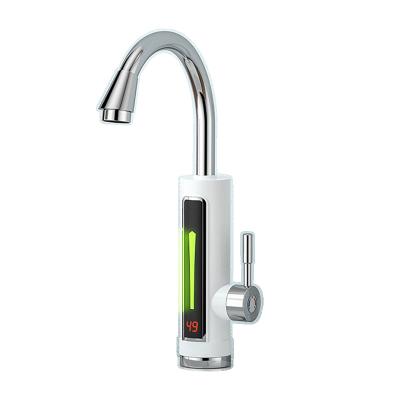 China 220V Electric Heated Basin Tap LVD IPX4 Kitchen Faucet With Temperature Display for sale