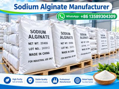 China High Stability Sodium Alginate for Textile Printing with Low Reactivity and Easy Desizing for sale