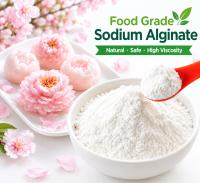 China Natural Seaweed Extract Sodium Alginate Powder Alginic Acid Salt From Brown Algae for sale