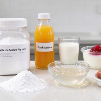 China Food Grade Sodium E401 Alginate Water Soluble Cas 9005-32-7 80mesh for sale