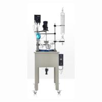 China 10L 50L 100L 200L Single Layer Glass Reactor With Heating Mantle,  Chemistry Laboratory Equipment for sale