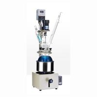 China Jacketed Single Layer Glass Reactor Chemical Vacuum Mixing Reaction for sale