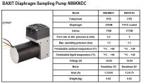 China Diaphragm Gas Pump N86KTDC 12/24V Vacuum Sampling Pump N86KNDC for sale