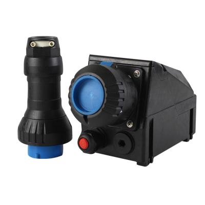China 220V 380V  Ip66 Plug And Socket 16A 32A 63A 125A 3Pin 5Pin Explosion Proof Waterproof IP66 WF2 EX Plug&Socket for sale