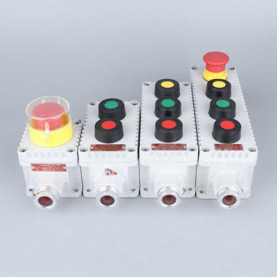 China ATEX Explosion Proof Control Button Box Aluminum Emergency Stop for sale
