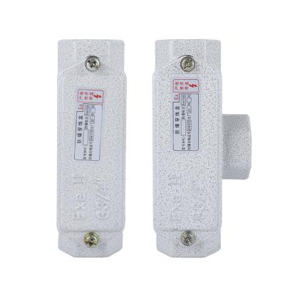 China Cast Aluminum Electronics Instrument Enclosures Explosion Proof Straight Through Wiring Box DN20  Junction Box for sale
