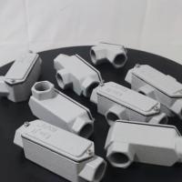 China Aluminum Alloy ATEX Explosion-Proof Junction Box Explosion Proof Threading Box 1/2 Inch LEFT 90 Degree Elbow for sale