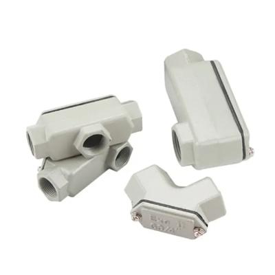 China ATEX Wire Box Threading Straight Box Ex Exd Exe Aluminum Alloy Junction Box Explosion Proof Elbows for sale