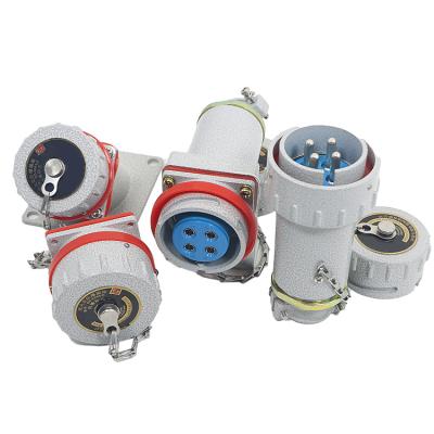 China Good Selling IP66 Waterproof Industrial Socket Panel Mounted Straight Industrial Socket Explosion proof connector for sale