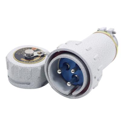 China 25Amp 3pin YT/XZ/GZ 380V No Spark Explosion Proof Plug Socket Explosion-Proof Cable Glands for sale