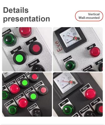 China BAXIT Aluminum Alloy Power Control Panel Wiring Junction ATEX Explosion Proof switch button Box for sale