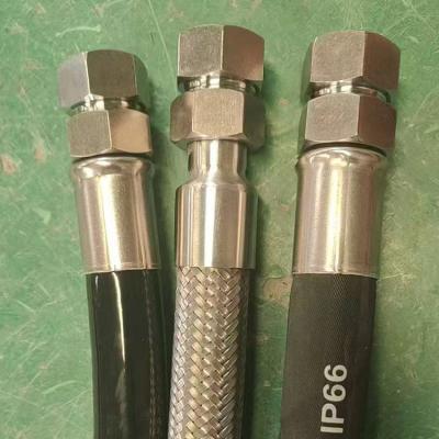 China ATEX  G1/2 Inch Extra Large Explosion Proof Conduit flexible rubber hose for 17-28mm Cable for sale