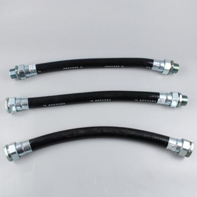 China DN15 to DN100 Explosion Proof Flexible Connection Hose with Pipe Thread G1/2 to G4 for sale