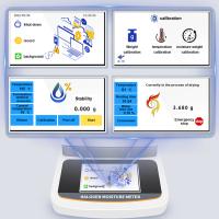 China Digital Halogen Moisture Analyzer with 5 Inch Touch Screen and Halogen Lamp Heating for sale