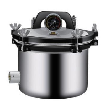 China Laboratory Equipment 8L High-Pressure Steam Sterilization Pot Vertical Type Laboratory Autoclave for sale