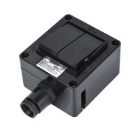 China 220V 10A One Two Three Switch Aluminum Alloy Box Single-control Double-control Explosion-proof Switch Wall Switch Lighting for sale