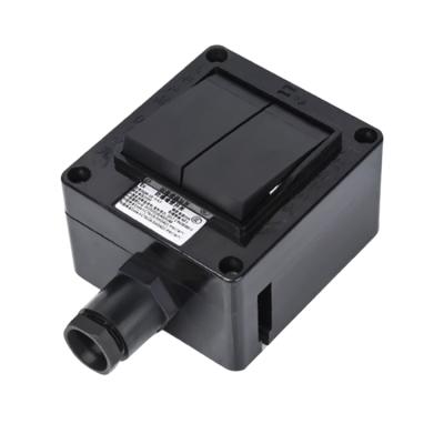 China 220V 10A One Two Three Switch Aluminum Alloy Box Single-control Double-control Explosion-proof Switch Wall Switch Lighting for sale