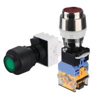 China GLOMRO 24V/36V Self-locking Illuminated Explosion-proof Control Button IP66 for sale