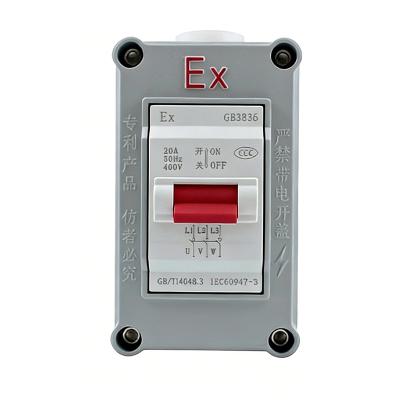 China One switch Explosion-Proof Air Switch 20A Exde IIC T6 IP65 Push-Pull Operation for sale