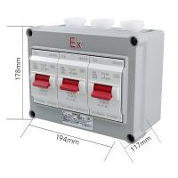 China 20A Explosion-Proof Air Switch Three-section Design AC 220V/380V Zone 1/2 Application for sale