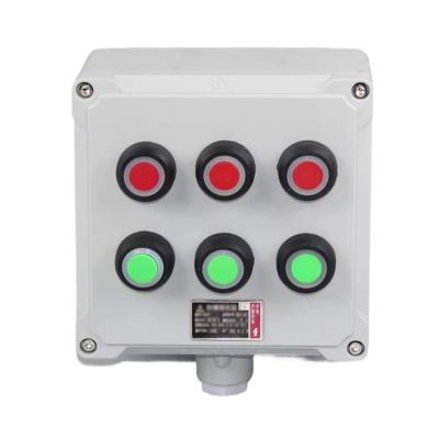 China Customizable Hole Size Explosion-proof Button Box IP65 Corrosion Resistant for Petrochemical/Coal Mine for sale